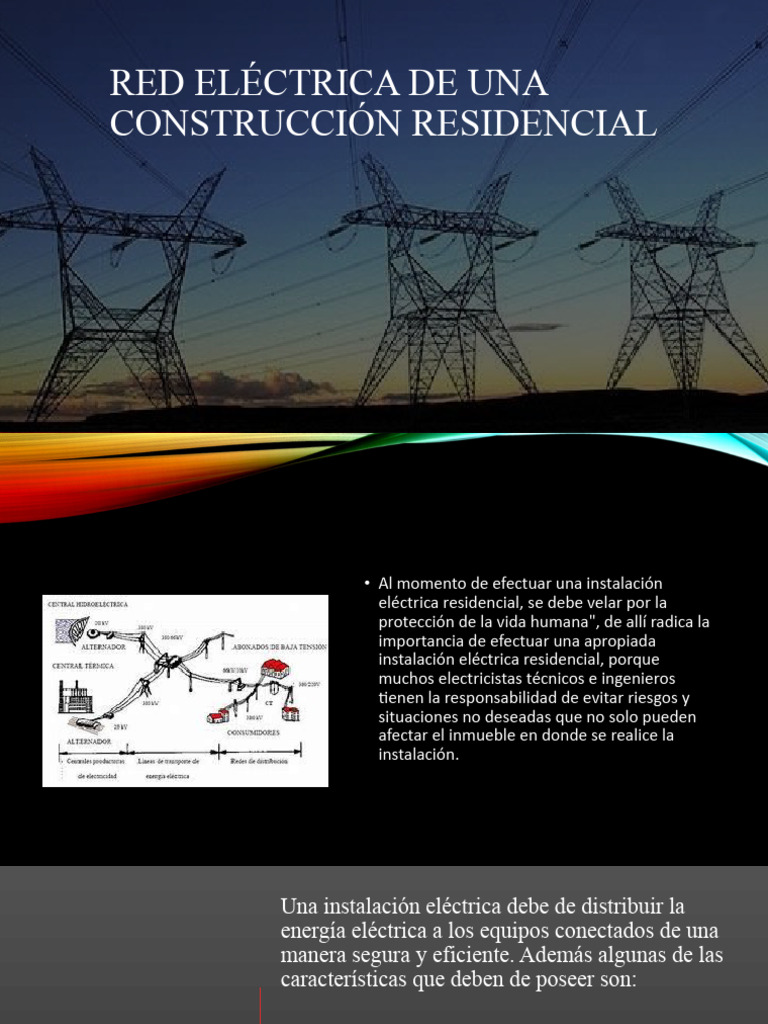 Red Electrica Pdf Ingenieria Eléctrica Cableado Eléctrico