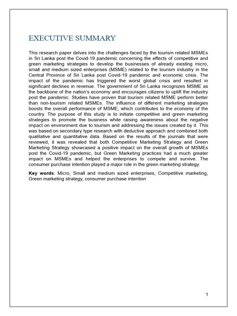 EXECUTIVE SUMMARY | PDF