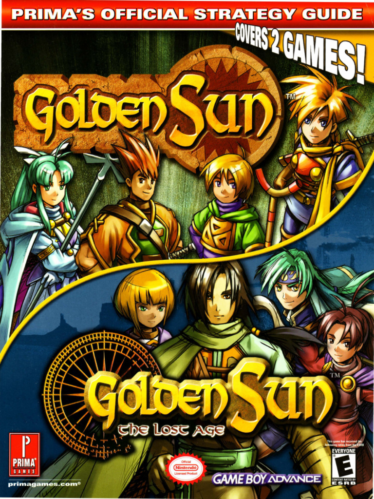 Golden Sun & Golden Sun - The Lost Age Prima Official Strategy Guide ...