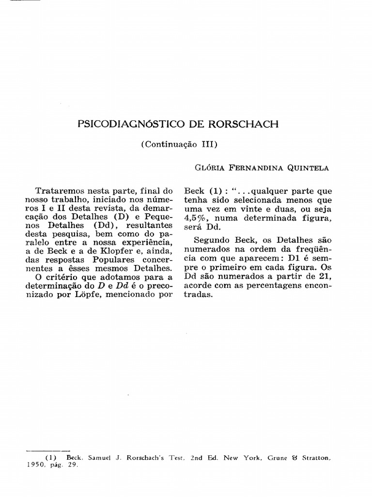 Admin Psicodiagnóstico de Rorschach 2 | PDF