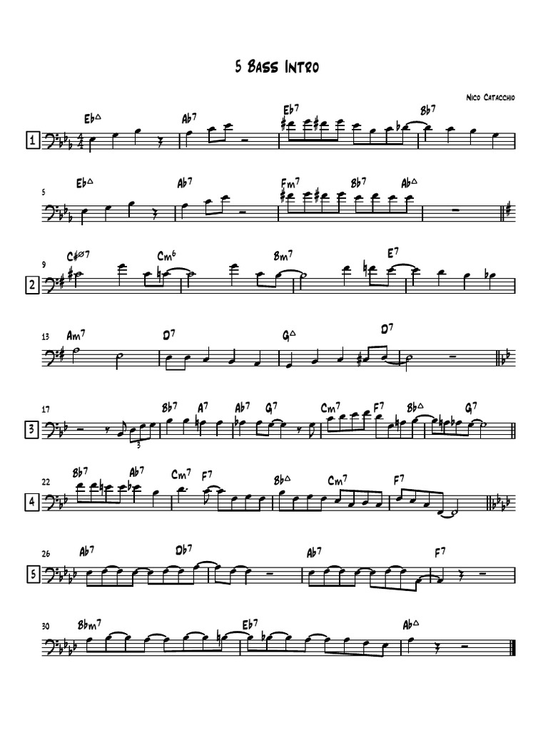 5 Bass Intro | PDF