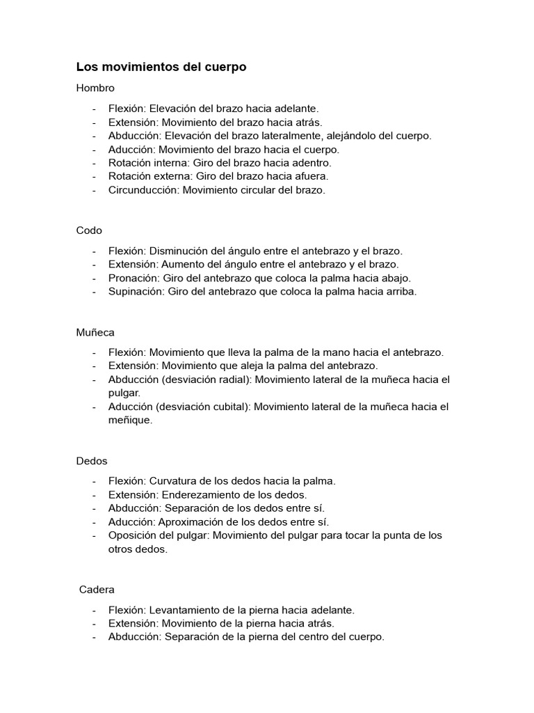 Movimientos y Rangos Articulares | PDF | Tobillo | La columna vertebral