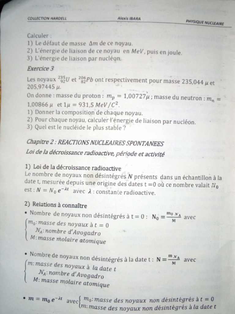 Physique Nucléaire | PDF