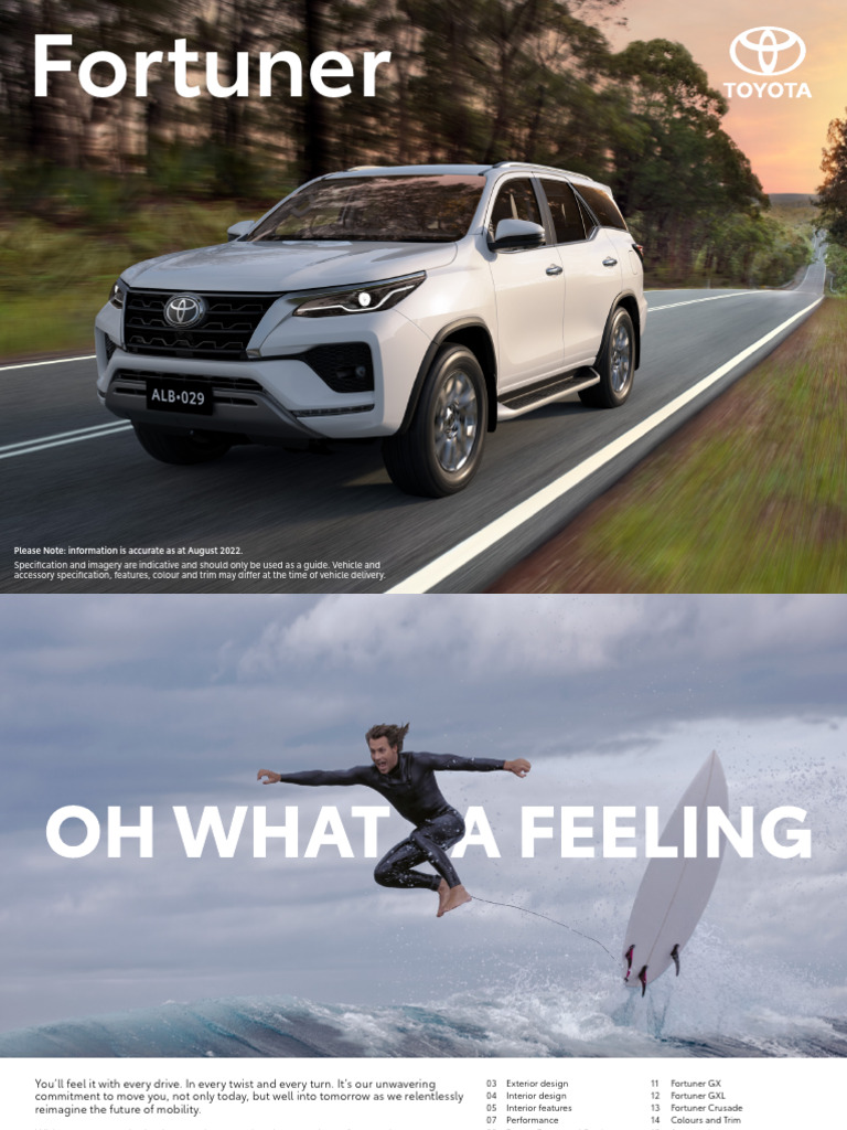 Fortuner - Online Brochure | PDF | Motor Vehicle | Automotive Industry