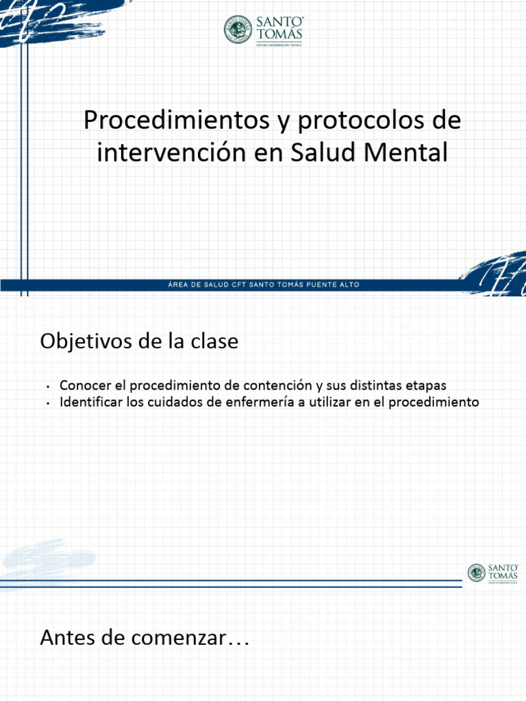 Semana 9 Procedimientos y Protocolos en Salud Mental | PDF | Antipsicótico | Psiquiatría