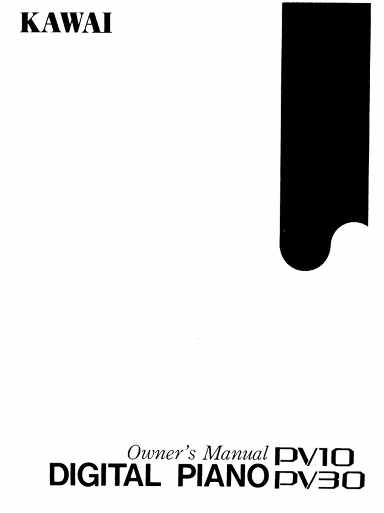 Kawai PV30 Keyboard Manual | PDF