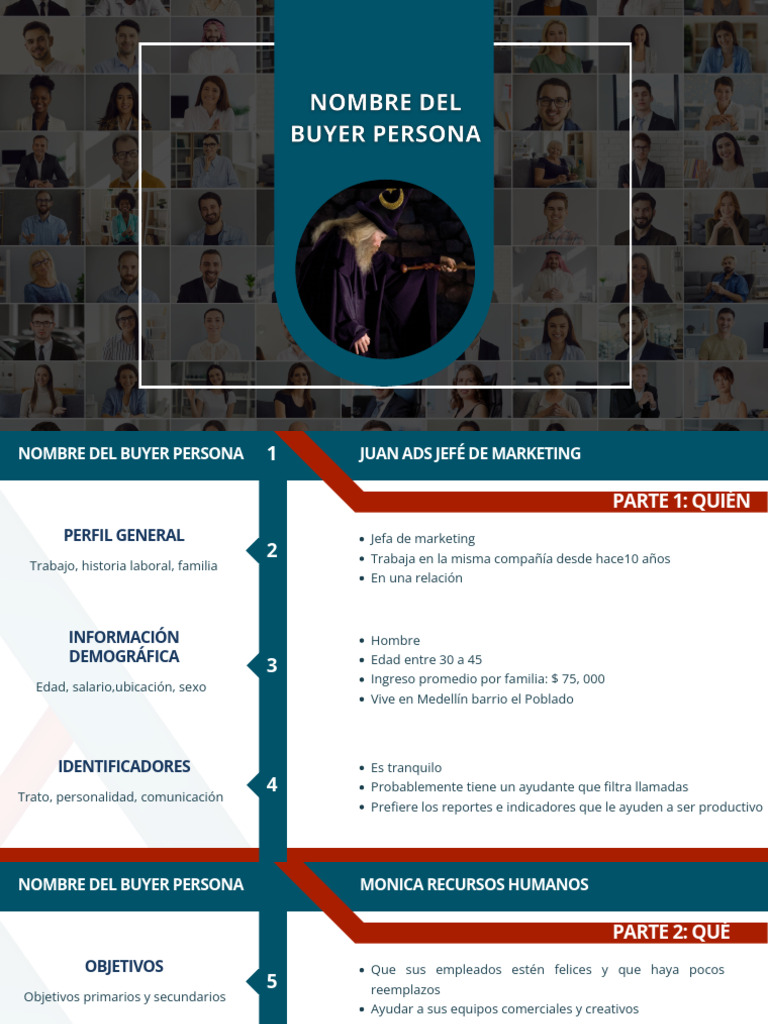 Plantilla Buyer Persona | PDF | Gestión de recursos humanos | Marketing