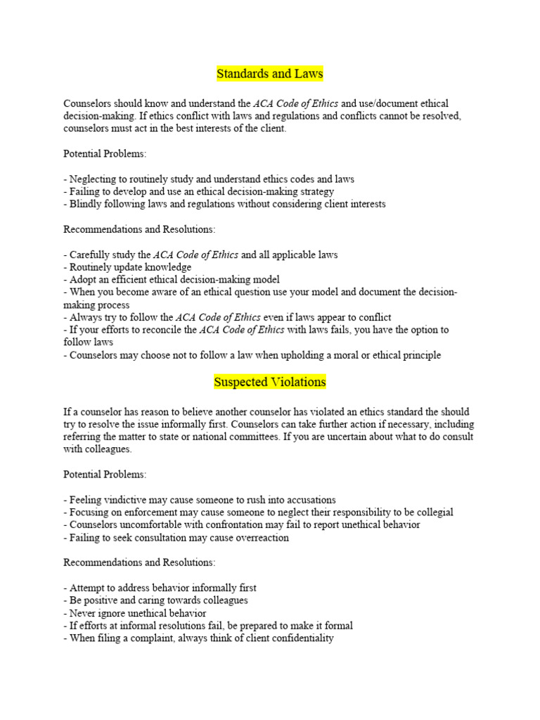 Resolving Ethical Issues Pdf Complaint Decision Making