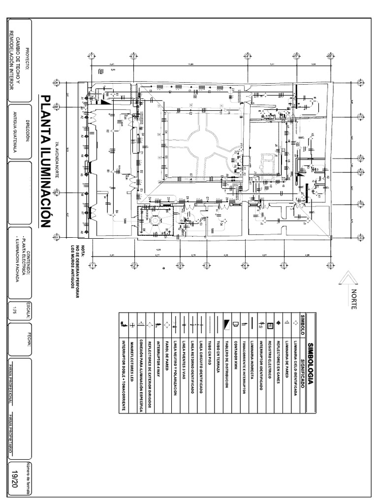 Ejemplo 1. Plano de Iluminación | PDF