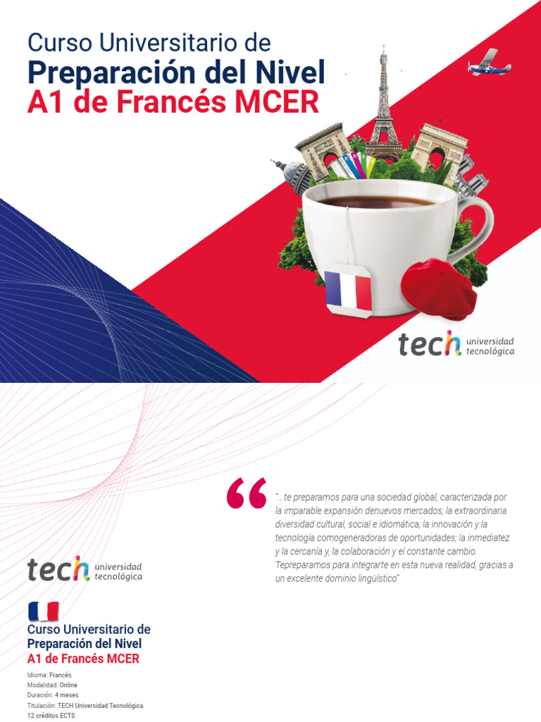 Curso Online Francés A1 MCER - TECH | PDF | Multimedia | Léxico