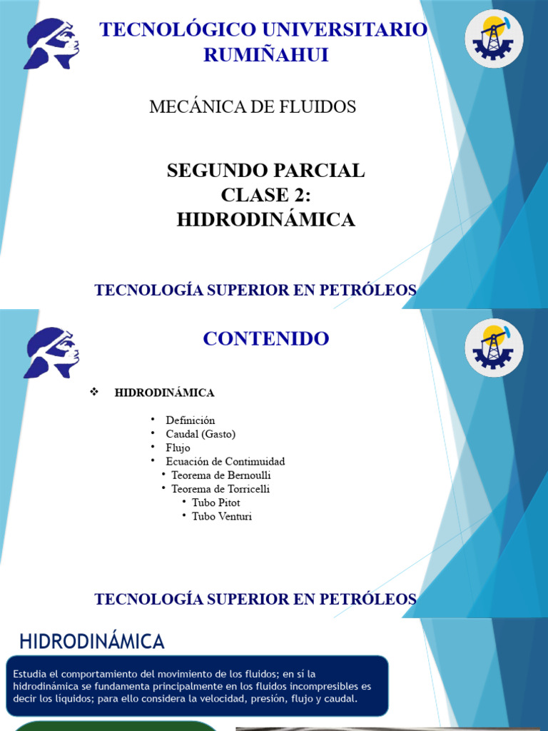 Semana6 MF Hidrodinámica | PDF | Dinámica de fluidos | Líquidos