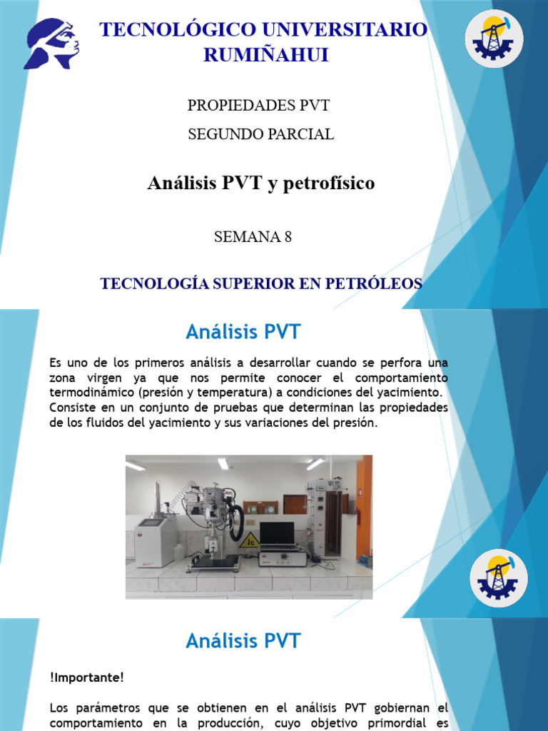 Propiedades PVT Sem 8 (Fluidos en Yacimiento) | PDF | Gases | Petróleo
