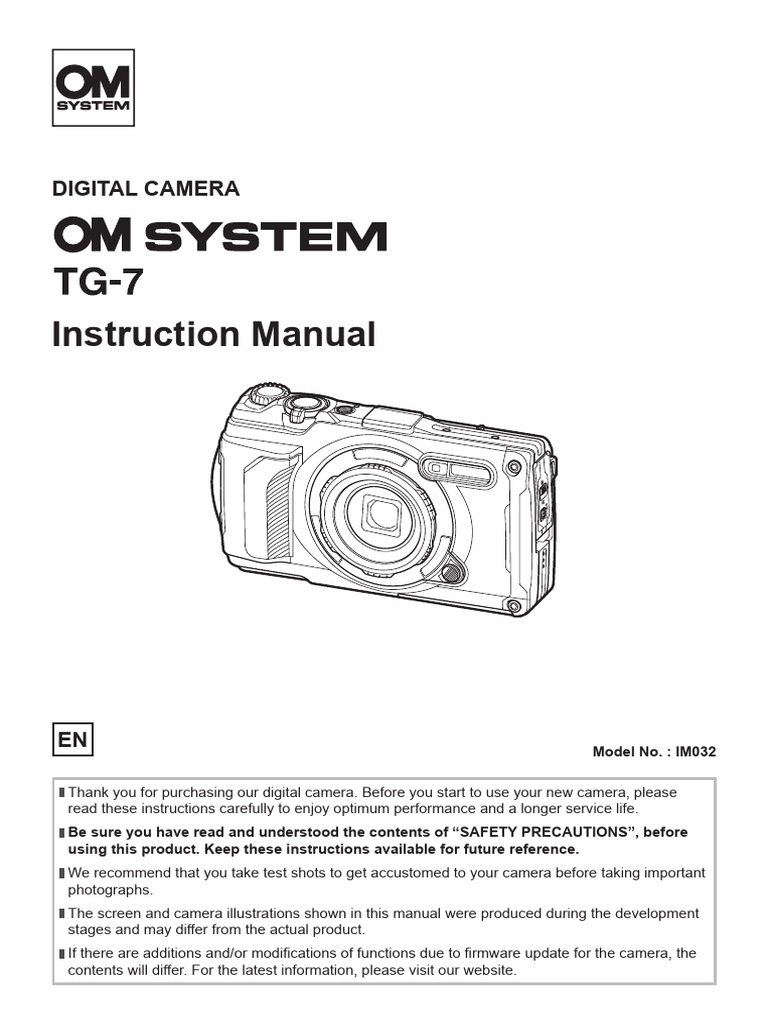 Manual Tg7 ENU | PDF | Image Stabilization | Computer Engineering