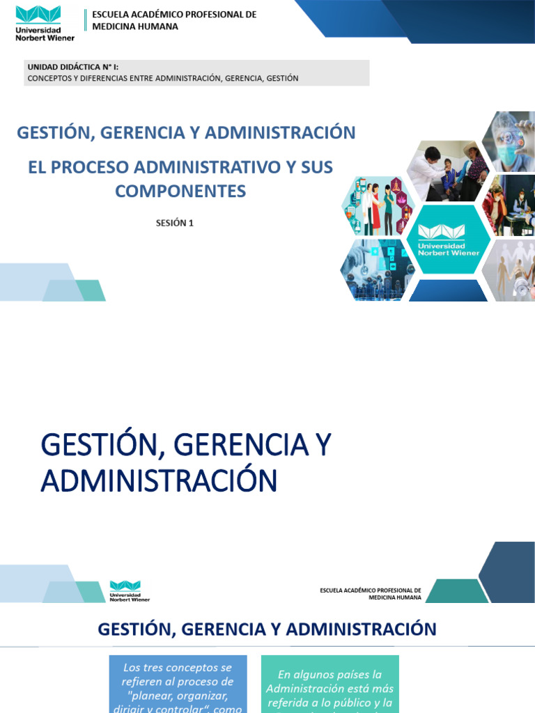 Administración, Gerencia y Gestión en Medicina | PDF | Planificación ...