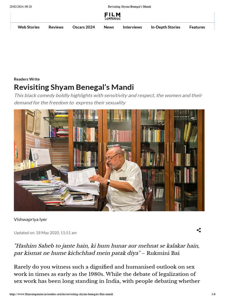 Revisiting Shyam Benegal’s Mandi | PDF