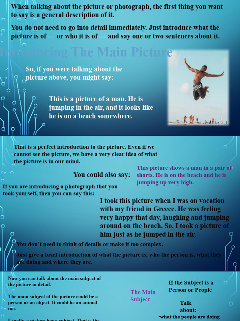 Describing A Picture | PDF