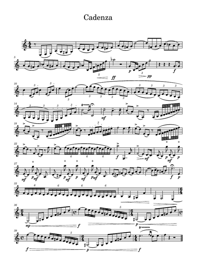 Cadenza Document Overview | PDF