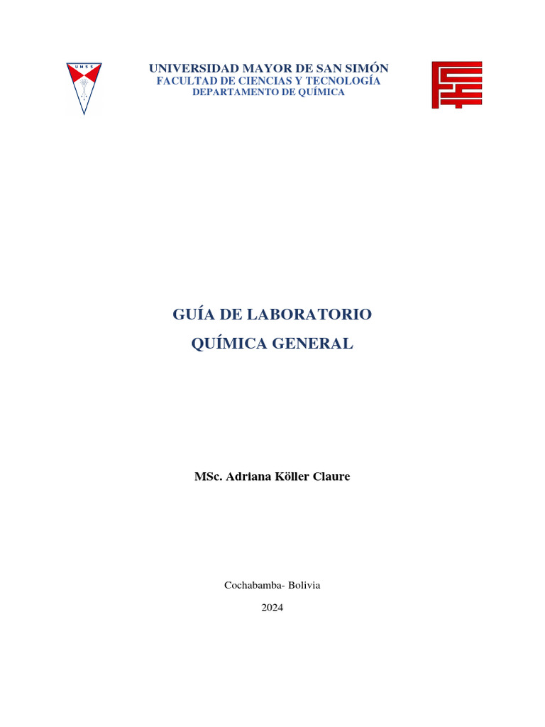 Guia de Laboratorio 16-04-2024 | PDF | Densidad | Ácido clorhídrico