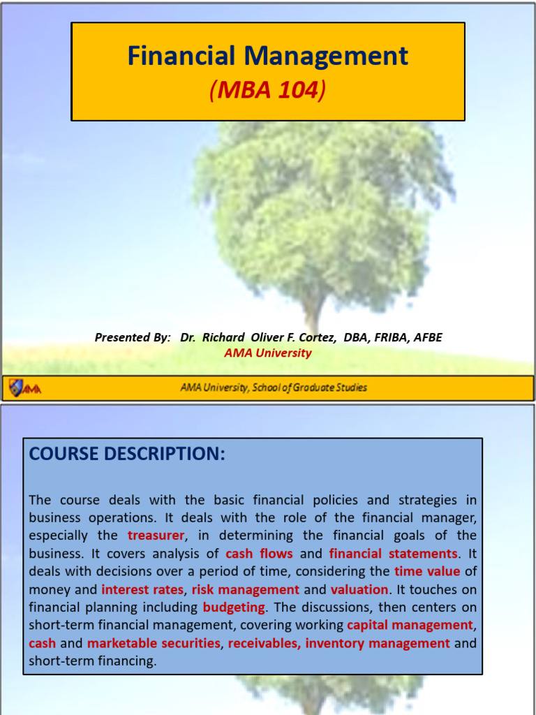 Financial Management Lesson 3 Pdf Capital Structure Debt