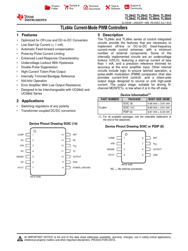 TL 3845 | PDF | Computing | Computer Engineering