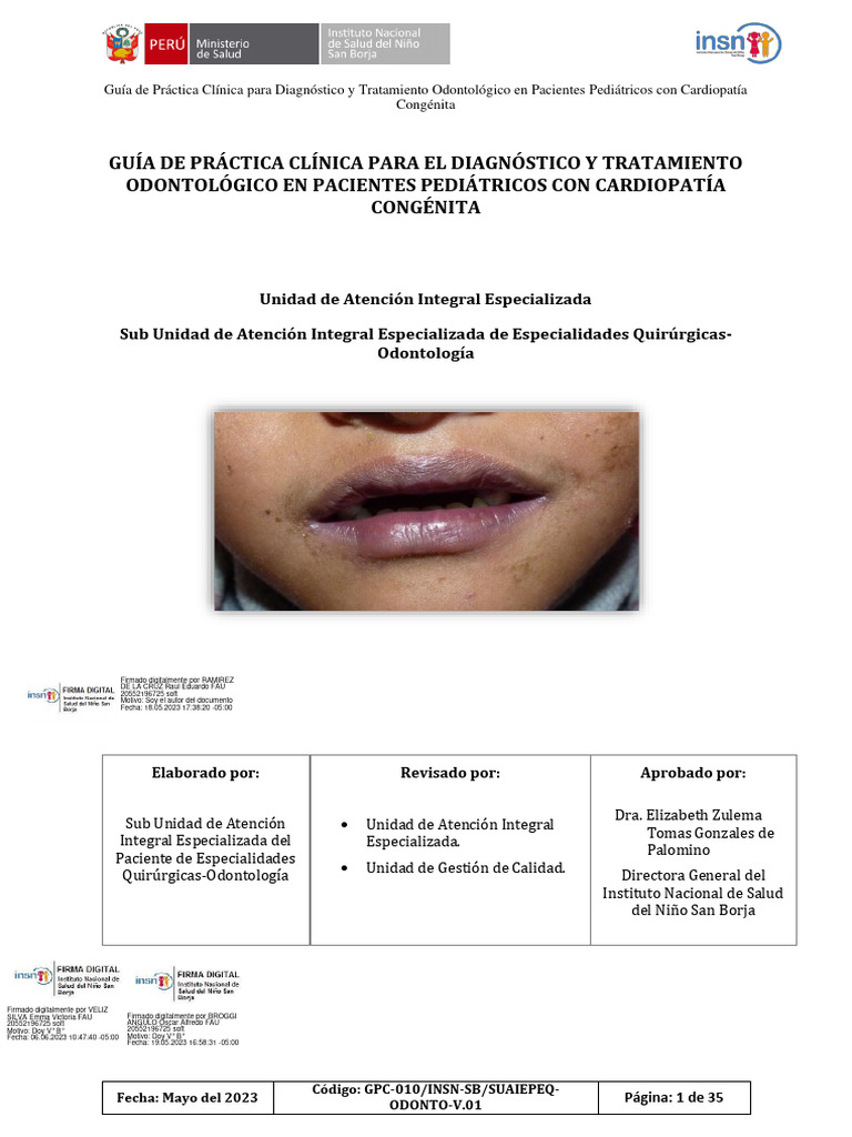 Odonto - 10 - GPC Tto Odontologico en Pcte Con Cardiopatias | PDF ...