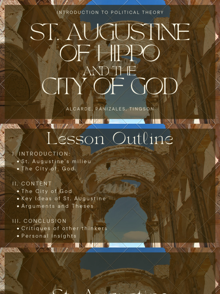 POLITICAL THEORY St. Agustine of Hippo and The City of God | PDF | Augustine Of Hippo | God