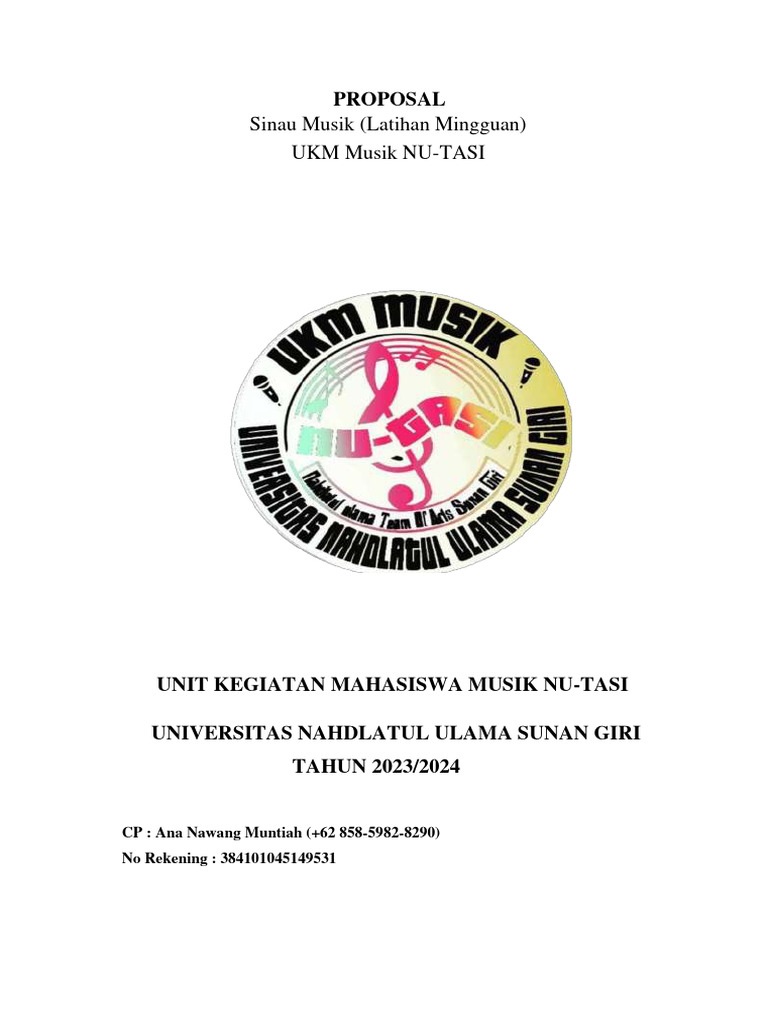Proposal Ukm Musik | PDF