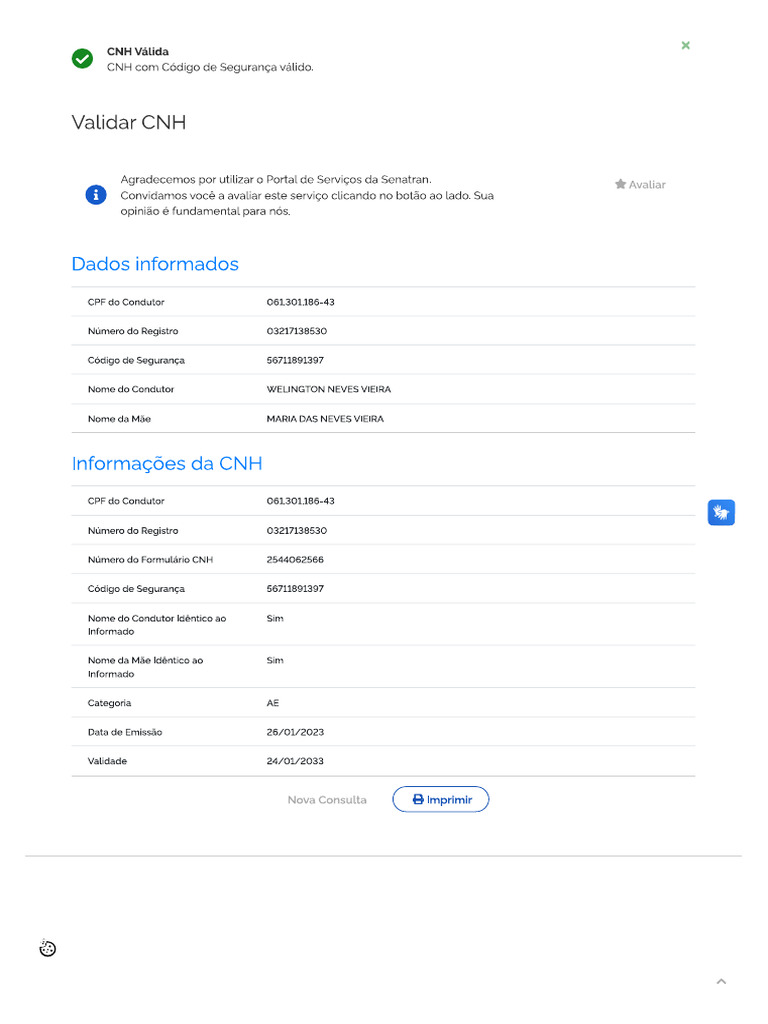 CNH Welington Neves Vieira - Truck Driver | PDF