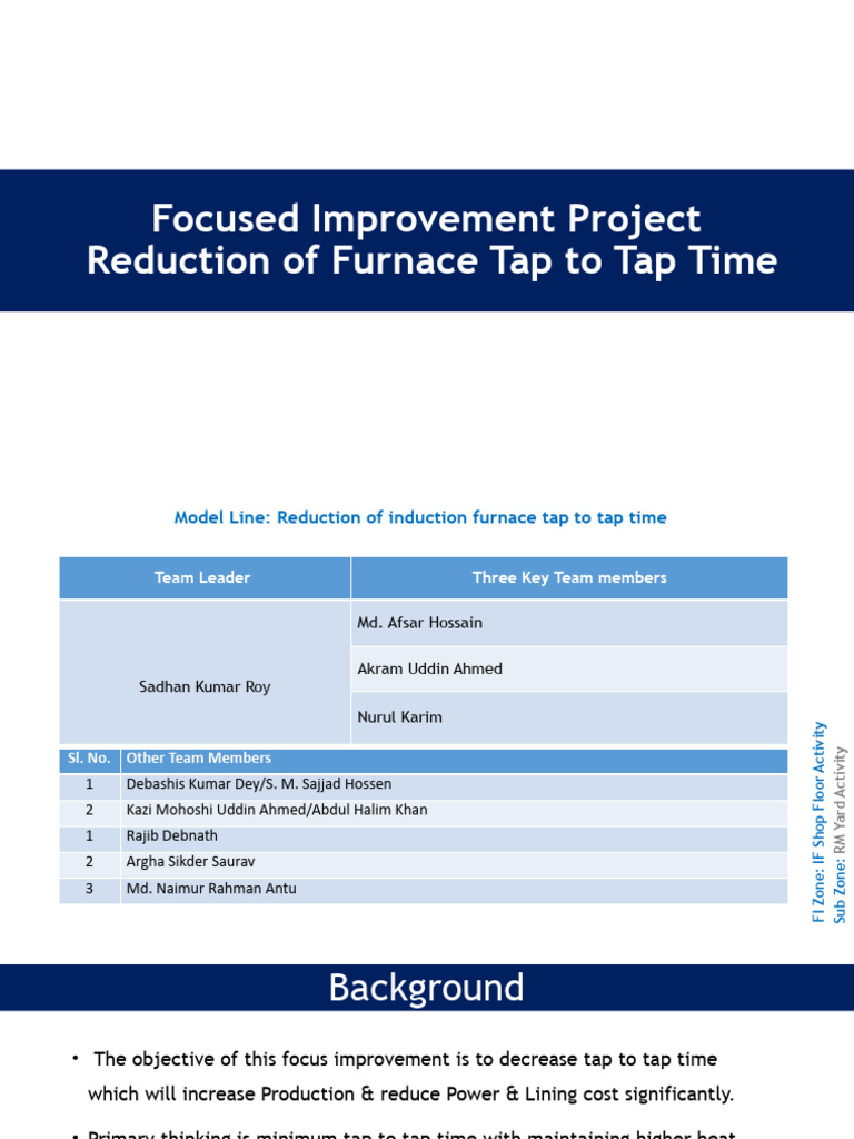 Focused Improvement-Tap To Tap Time | PDF