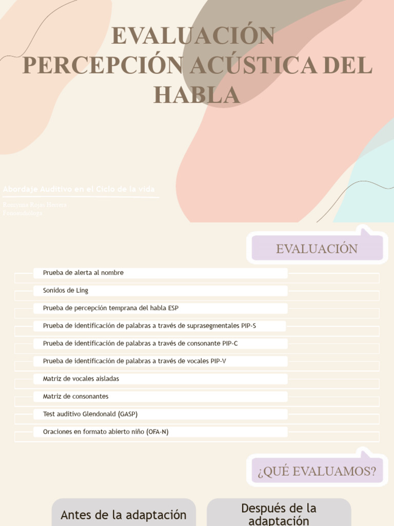 Clase 2 - Ev. Percepción Acústica Del Habla 2 | Descargar gratis PDF | Lingüística