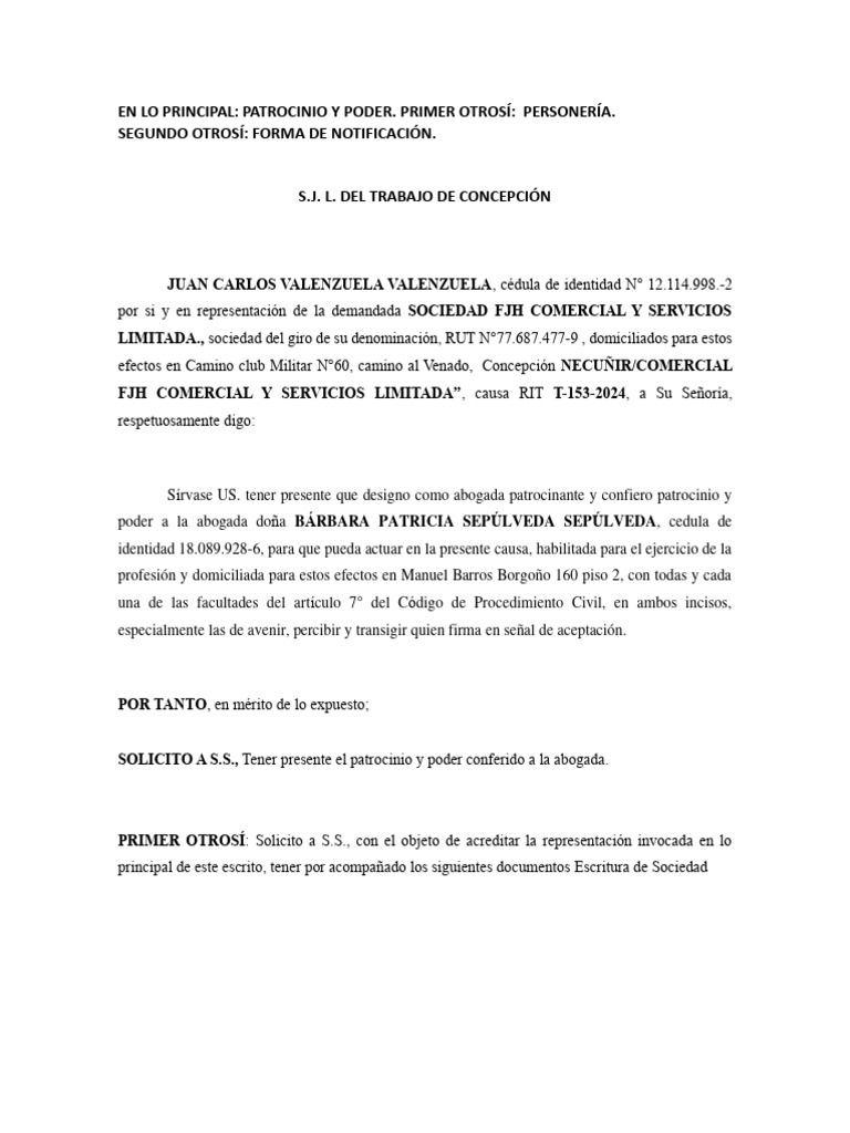 Patrocinio y Poder | PDF