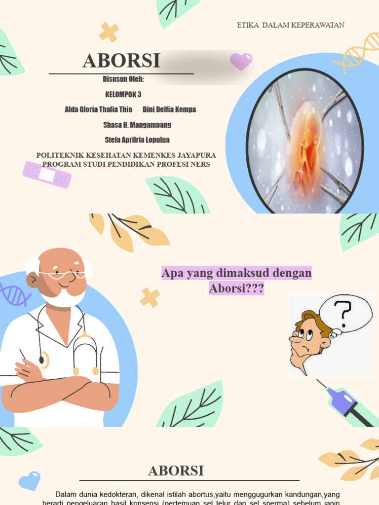 Kelompok 3 Aborsi (Ibu Sulis) | PDF | Pengembangan Diri | Sains & Matematika