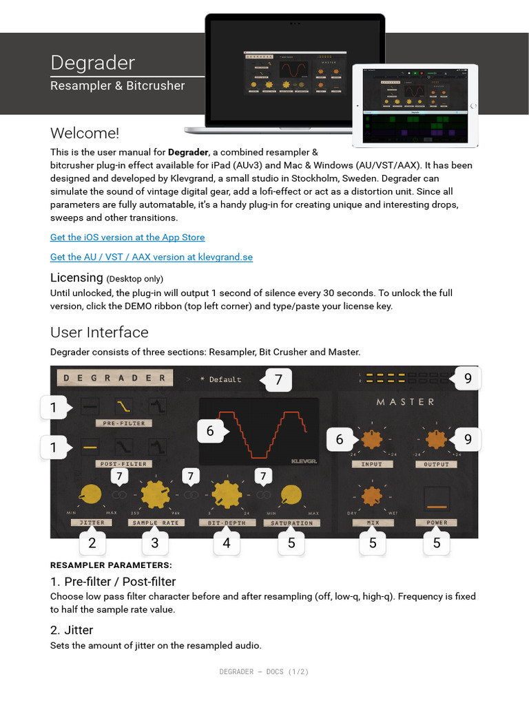Degrader Docs | PDF | Sampling (Signal Processing) | Computer Engineering
