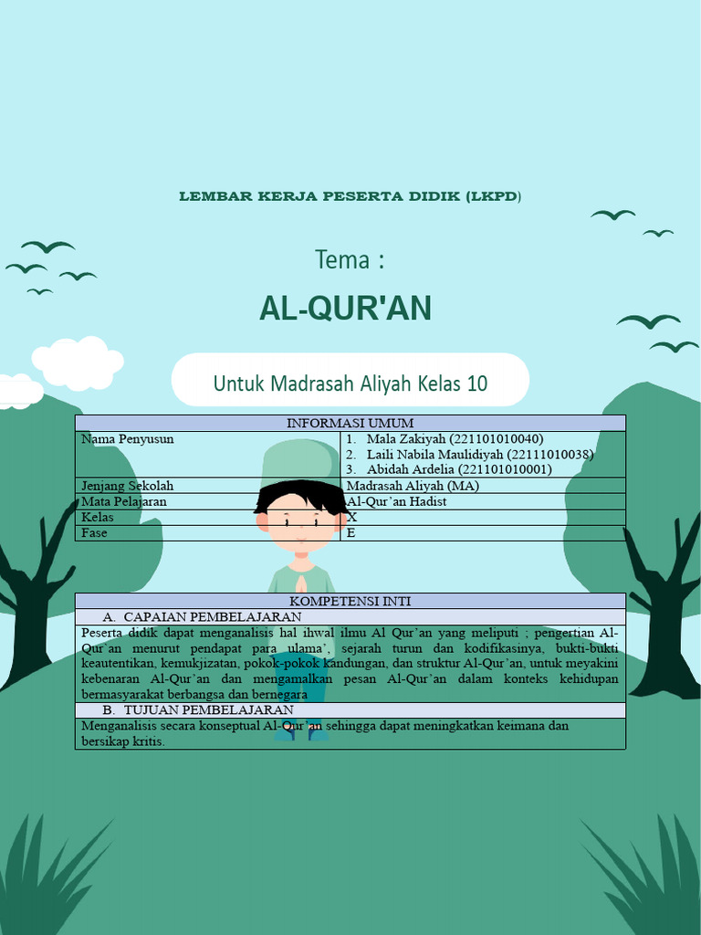 Dokumen Tabel Qurdis | PDF