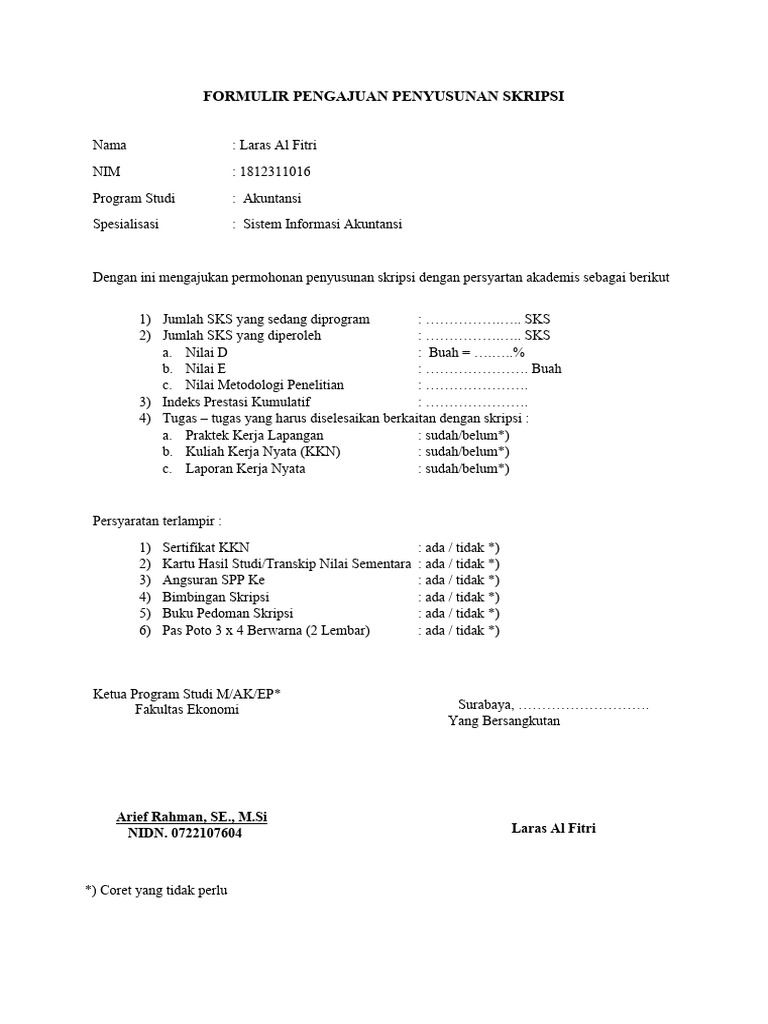 Lampiran Skripsi | PDF