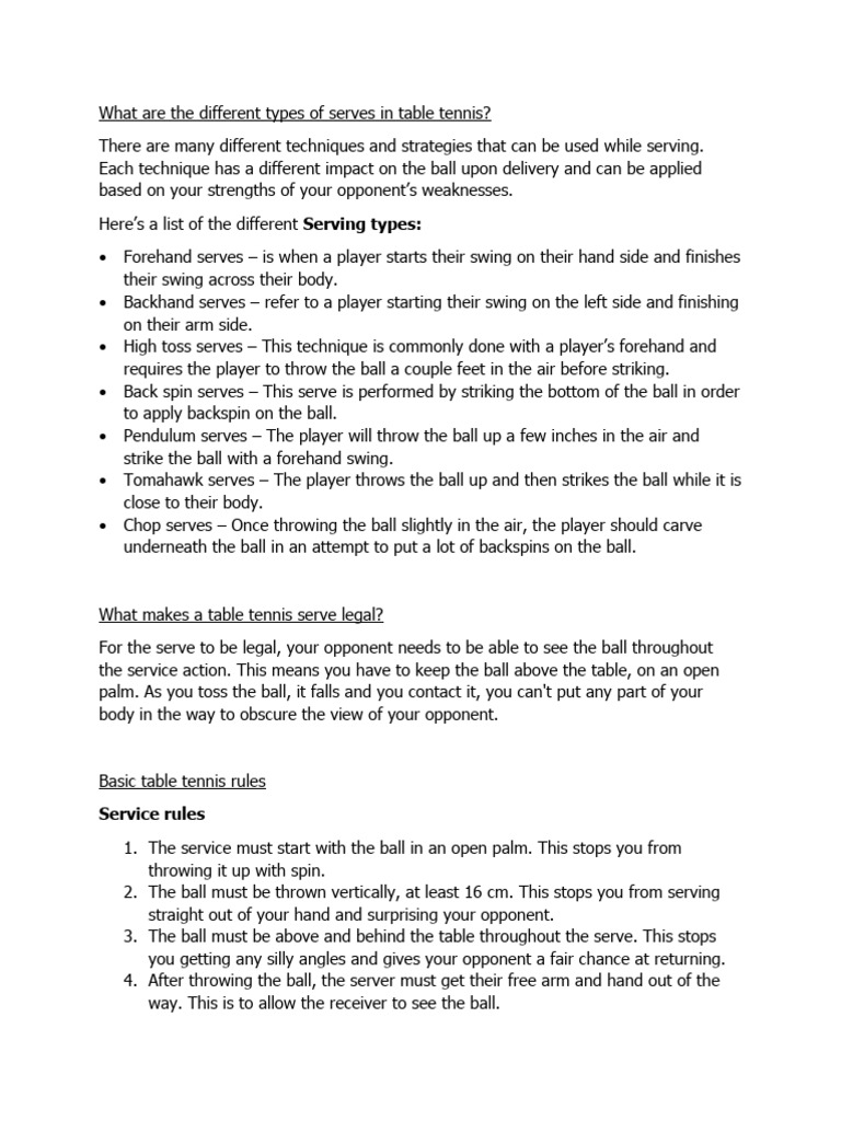 Table Tennis Research | PDF | Table Tennis | Ball Games Table Tennis Research | PDF | Table Tennis | Ball Games