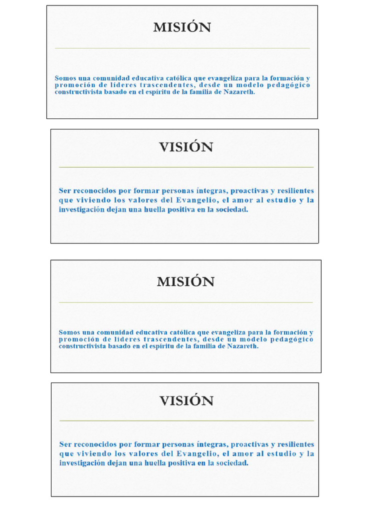 Mision Y Vision Pdf