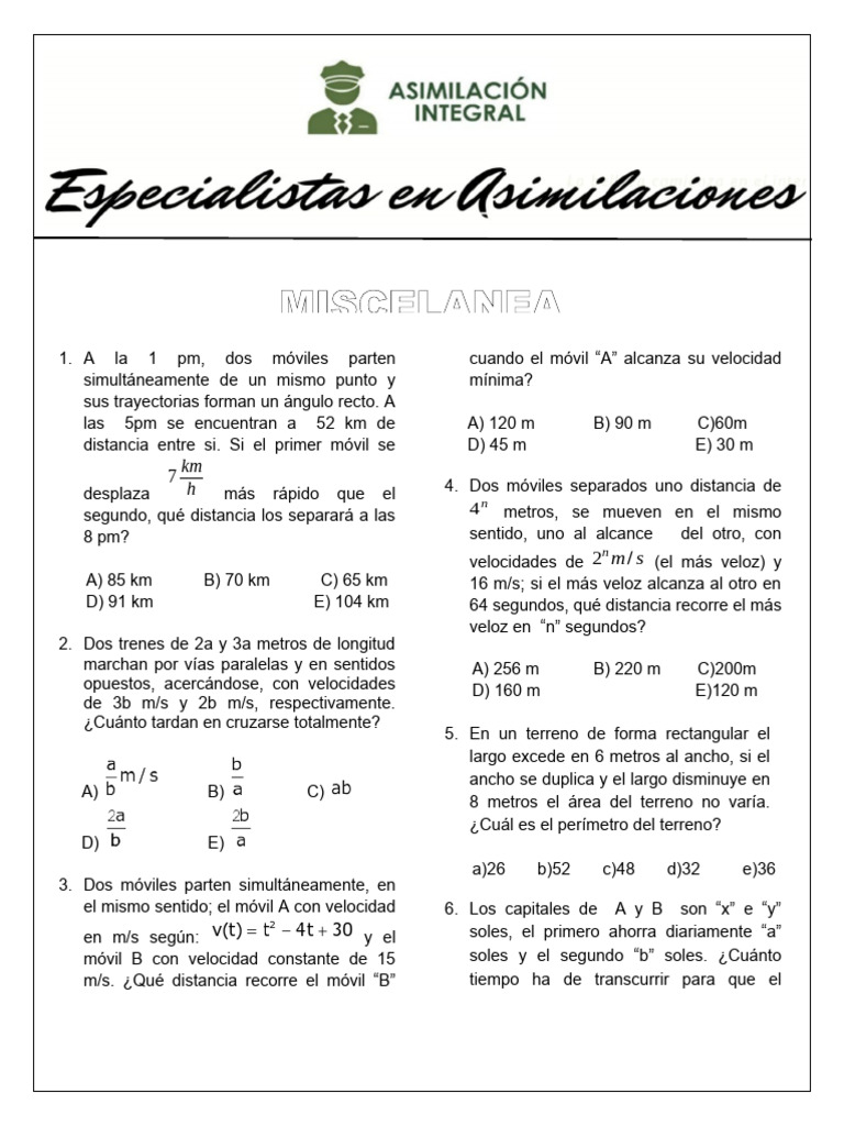 Miscelanea 16 Junio - Asimilados | PDF