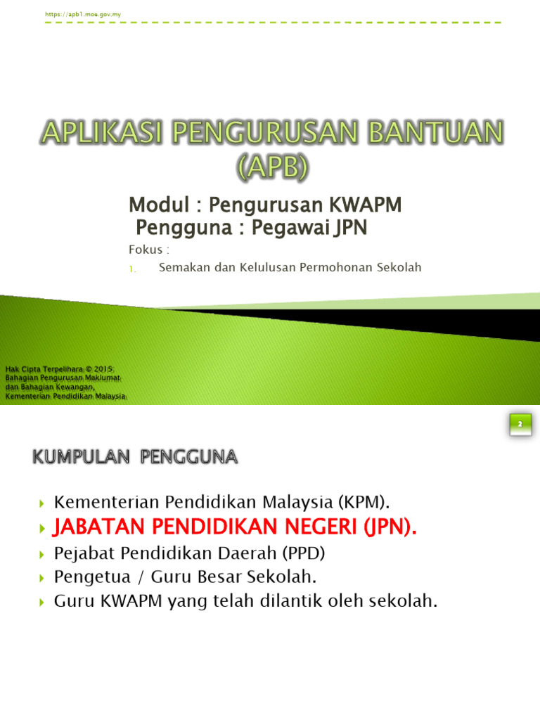 Manual Pengguna APB KWAPM - Pengesahan KWAPM oleh JPN-Tiada pengesahan JPN | PDF