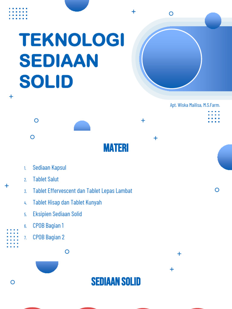 Teknologi Sediaan Solid 1 2 3 4-1 | PDF
