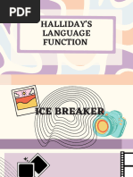 Halliday's Functions of Language | PDF | Semantics | Communication