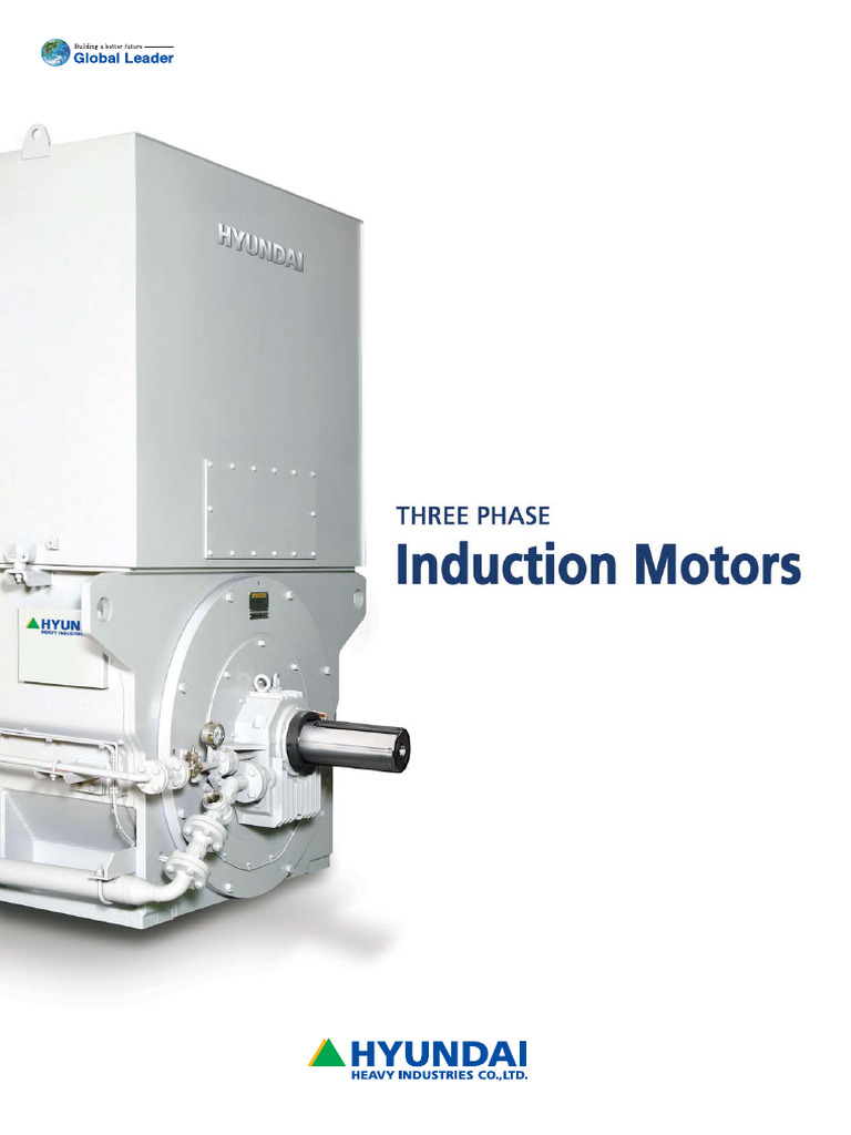 Hyundai Induction Motors Overview | PDF | Electric Motor | Insulator ...