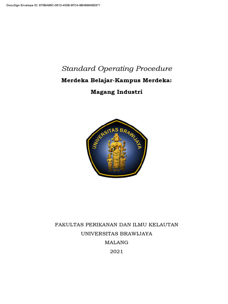 SOP MBKM BKP Magang Industri | PDF
