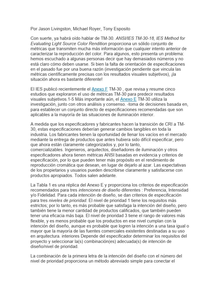 Iesna TM 30-18 | PDF | Color