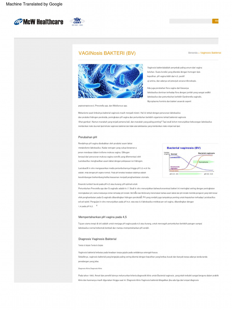 Bacterial Vaginosis MCW Healthcare | PDF