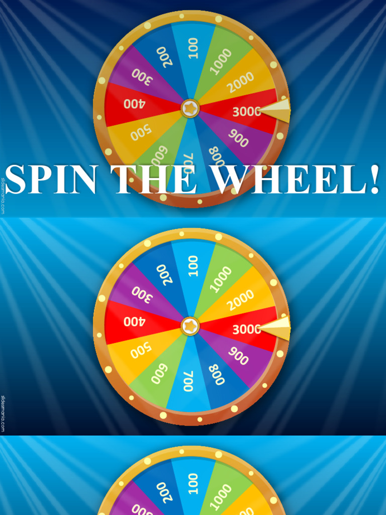 Interactive PowerPoint Spin Wheel Template | PDF | Microsoft Power ...