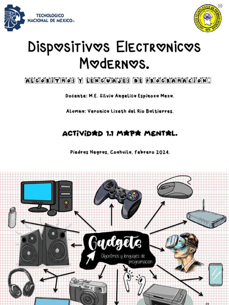 Mapa Mental 'Gadgets' Tecnológicos | PDF