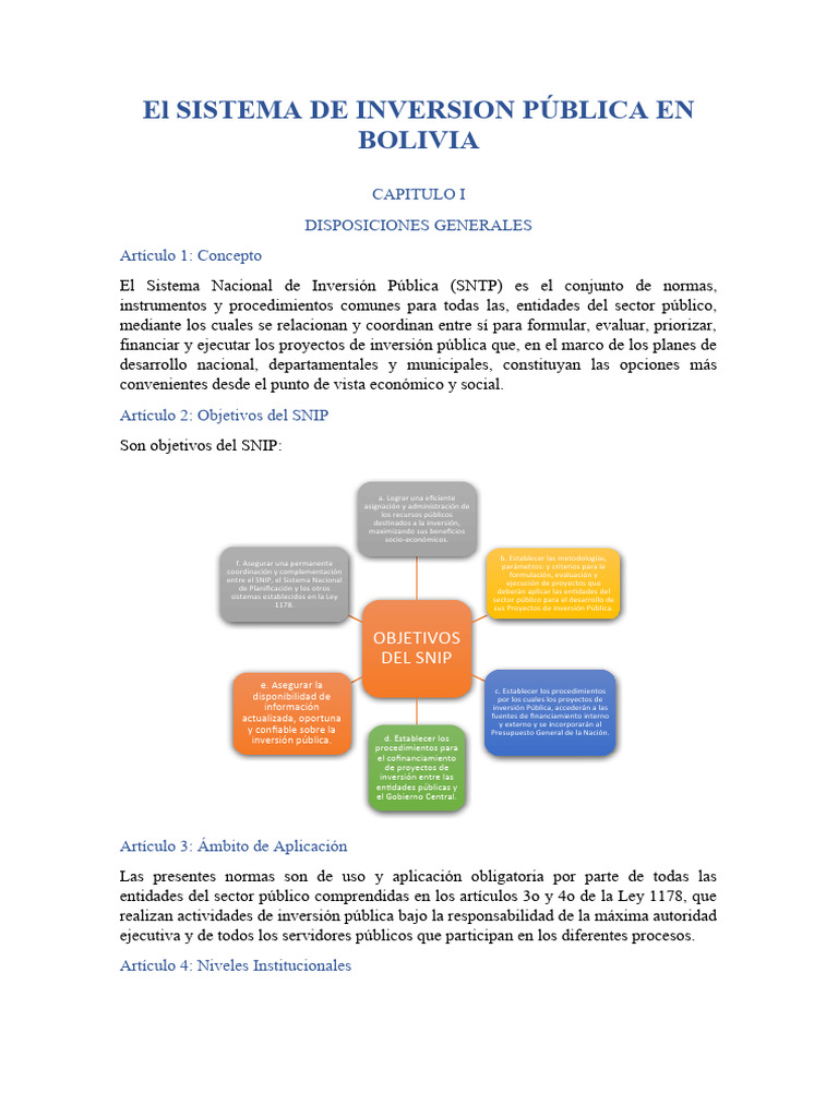 Ley SISTEMA NACIONAL DE INVERSION PUBLICA | PDF | Presupuesto | Planificación