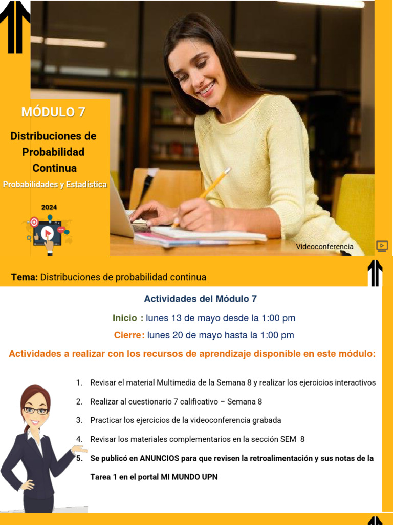 Sem8 Mód7 SC | PDF | Distribución normal | Media