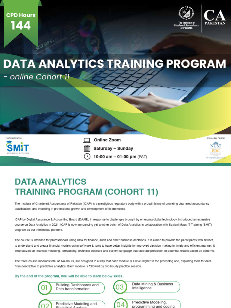 Data Analytics Training Program Brochure Final 2-4-2024 | Download Free PDF | Data Analysis ...